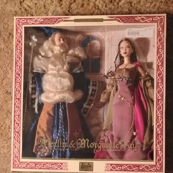 Barbie | Toys | Barbie Merlin Morgana Doll Set In Blue And Purple ...